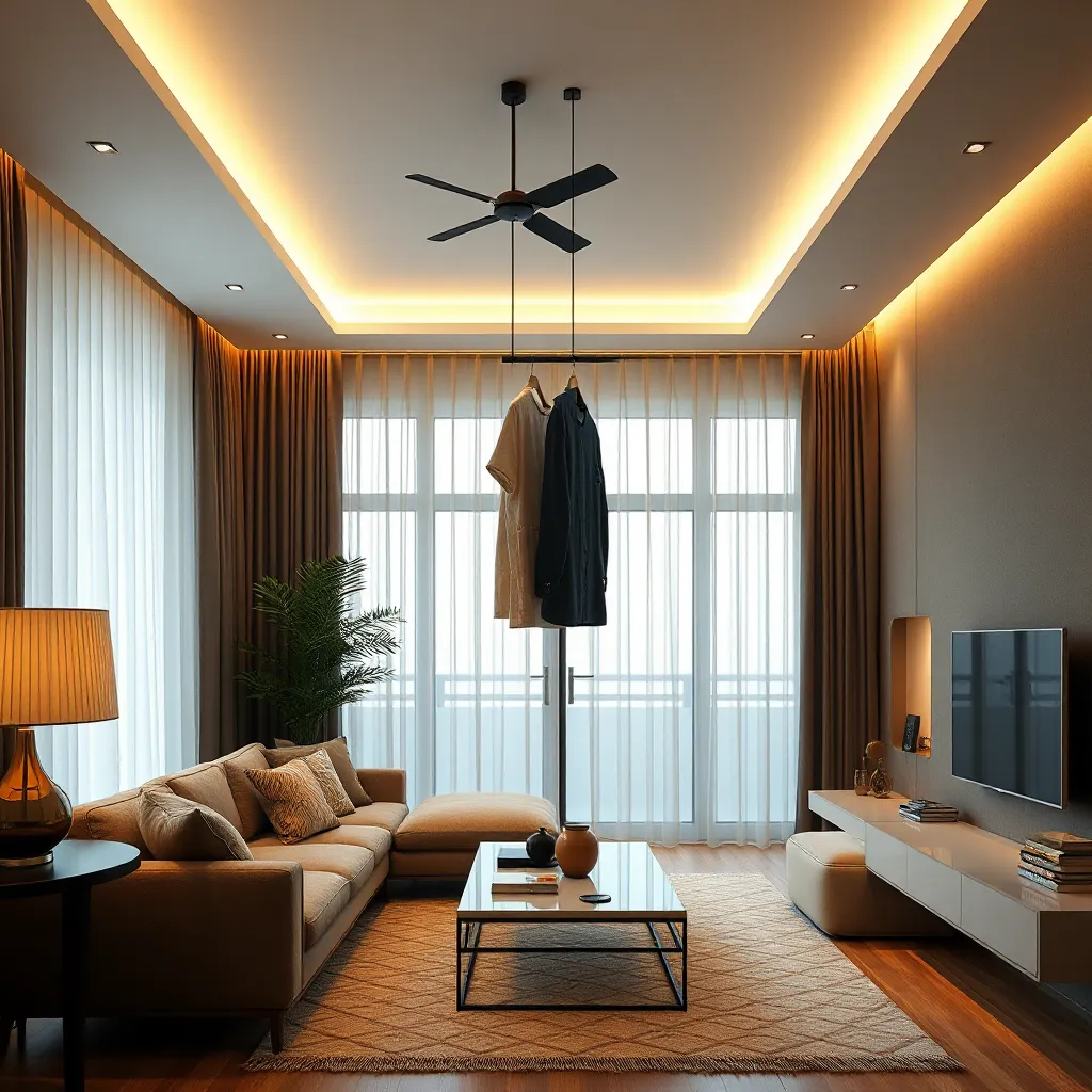 Ceiling Hanging Clothes Rails: Design and Functionality Guide