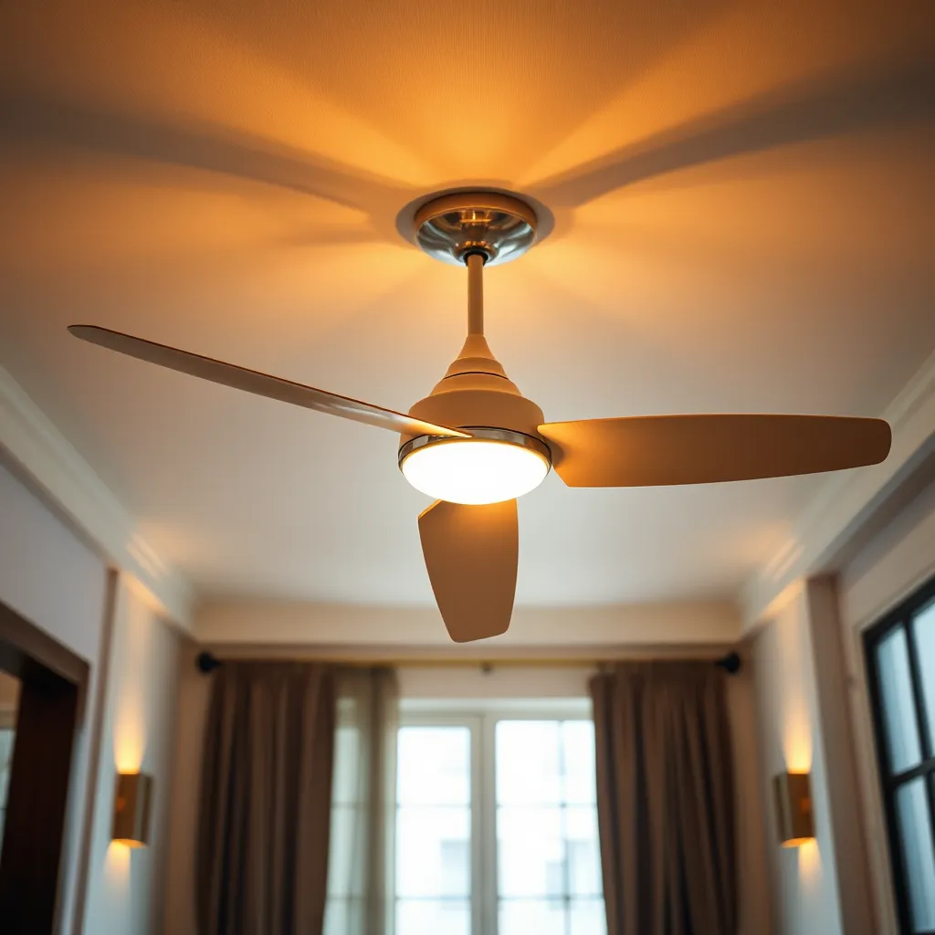 Modern Three-Blade Ceiling Fans with Lighting