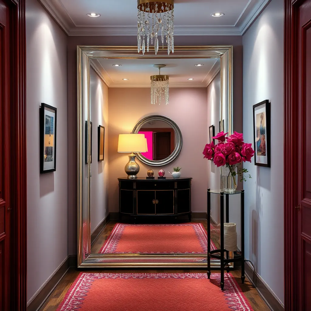 Funky Mirrors: Transforming Hallway Interiors