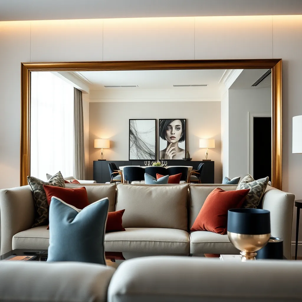 Exploring Large Sofa Mirrors: Design and Functionality