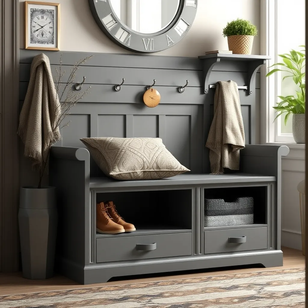 Enhancing Home Organization with Hallway Storage Benches