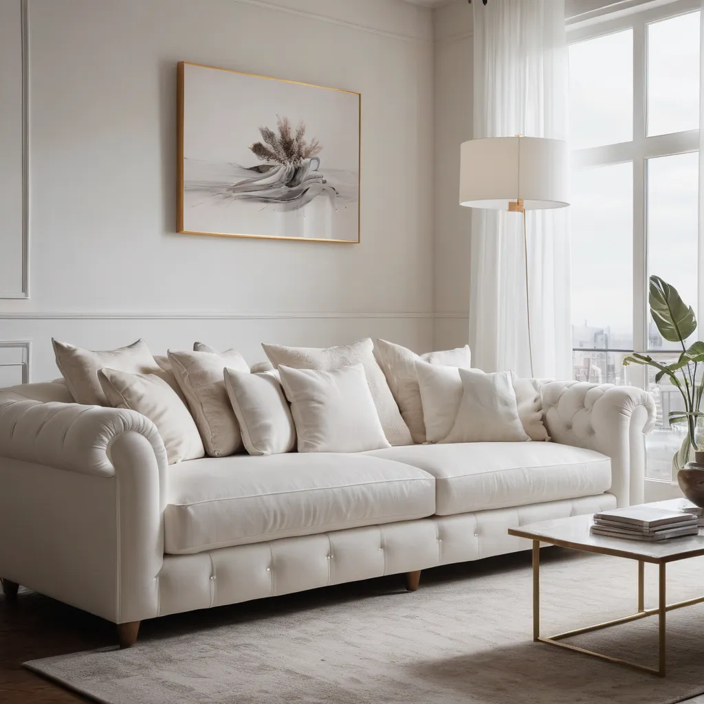 Exploring the Charm and Function of a White Overstuffed Sofa